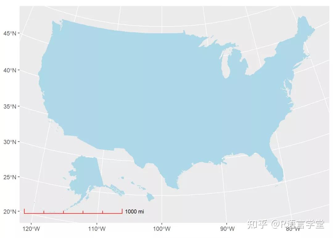 ggspatial | ggplot2的地图制作拓展包（1）：如何添加指北针和比例尺 - 知乎