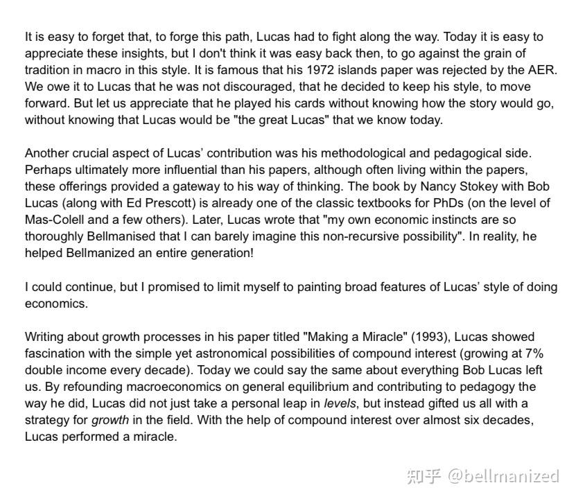 经济学家卢卡斯逝世，如何评价他一生的学问与贡献? - 知乎