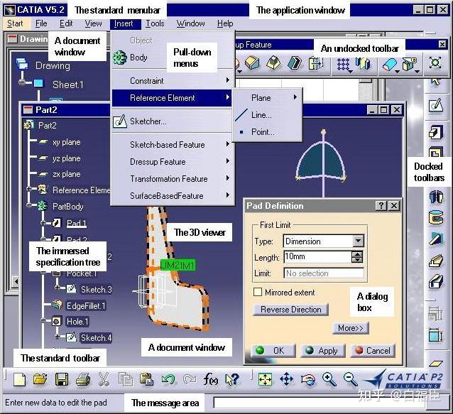CAA V5百科全书 (User Interface)(Wintop Frame)(Technical Articles)(001_Application Frame Overview) - 知乎
