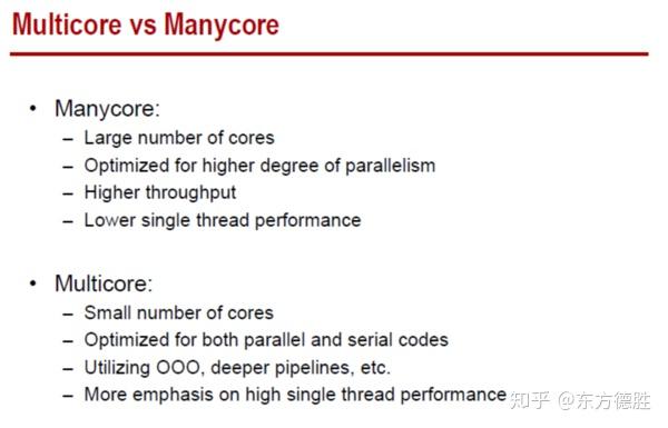 集成众核（Many Integrated Core）与多核（Multi-core）的区别与联系？ - 知乎