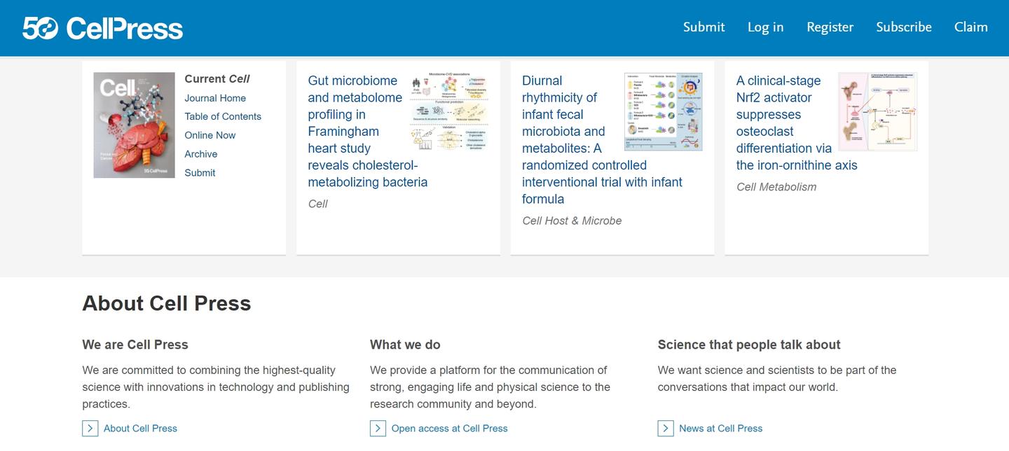 常用的外文文献数据库丨系列2： Cell Press - 知乎