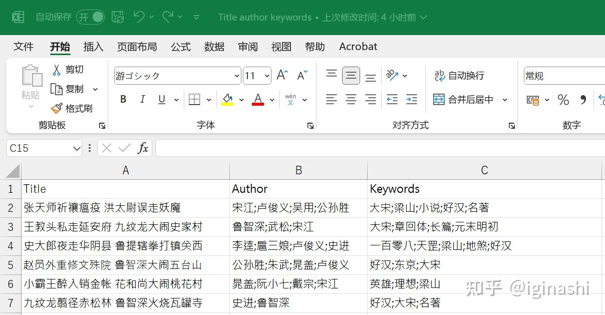 VOSviewer Endnote Excel制作作者关系图 关键词共现图 - 知乎