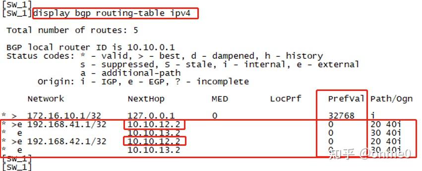 边界网关协议BGP实践课(8)—协议首选值（PrefVal)属性 - 知乎