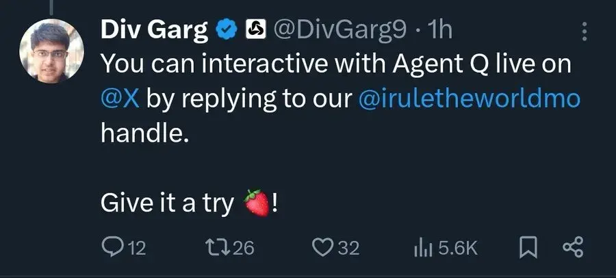一直爆料OpenAI「草莓」的账号，竟然是个智能体？斯坦福系创企「炒作」AgentQ - 知乎