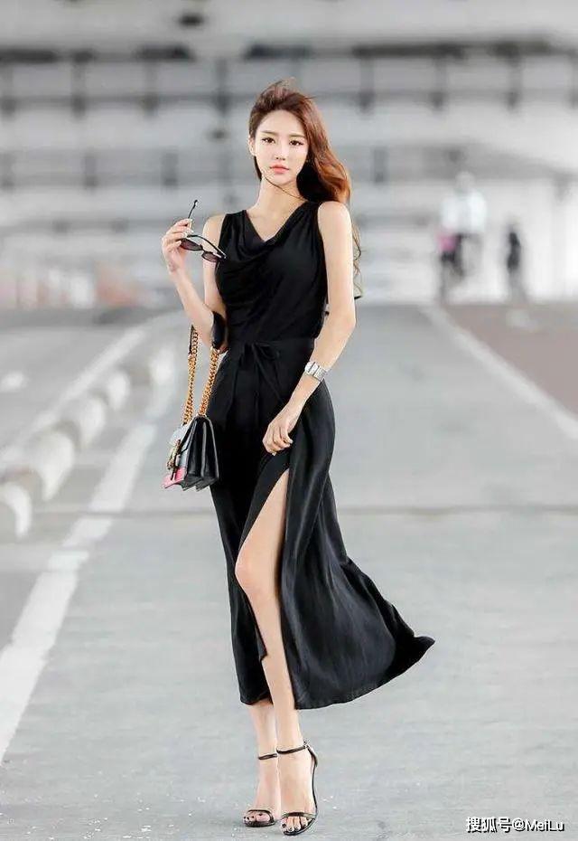 女孩子只要穿一次开叉裙，就知道什么叫明艳动人！ 知乎