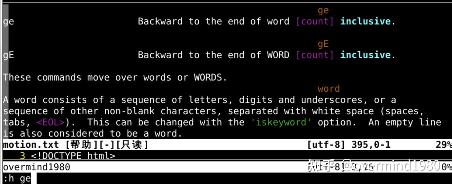 oeasy教您玩转vim - 12 - # 词头词尾 - 知乎