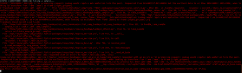 Lookup would require extrapolation into the past. Requested 1.1 but the earliest data is at 1.2 ...
