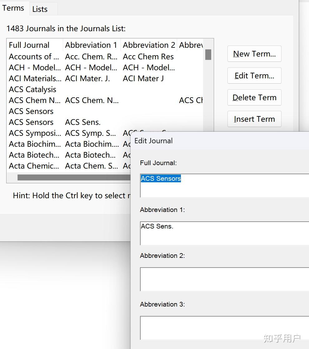 更新Endnote的Journal 库，如何获得最新的 Journals term list? - 知乎