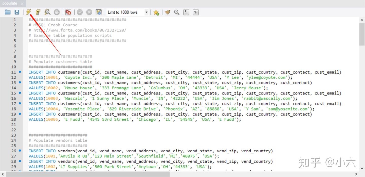 《SQL必知必会》附录A样例表的获取和导入 - 知乎