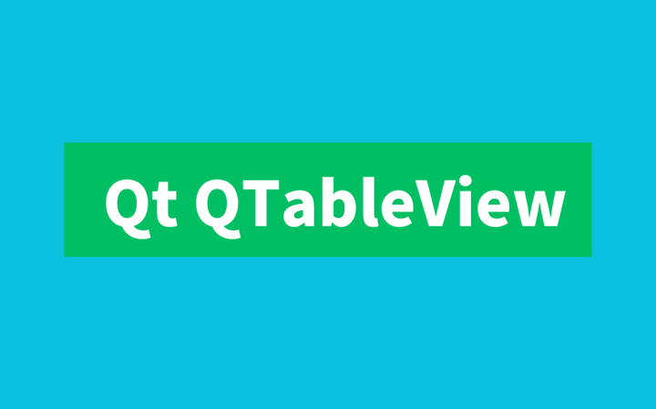 Qt QTableView - 知乎