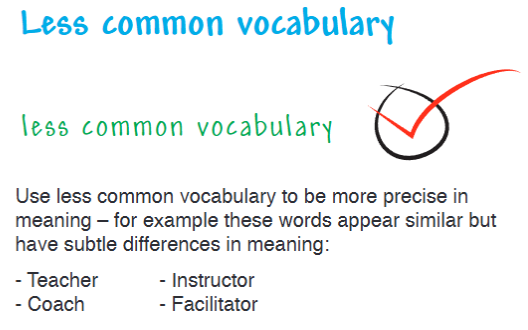 What is "common vocabulary" and "less common vocabulary"? 什么是"常见的词汇"和"不 ...