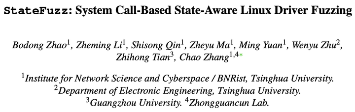 [论文总结]a-22-USENIX-StateFuzz: System Call-Based State-Aware Linux Driver Fuzzing - 知乎