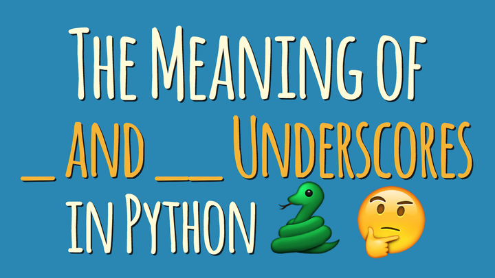 Python中下划线的含义 知乎