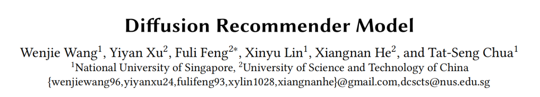 SIGIR2023 | DiffRec: 扩散推荐模型 - 知乎