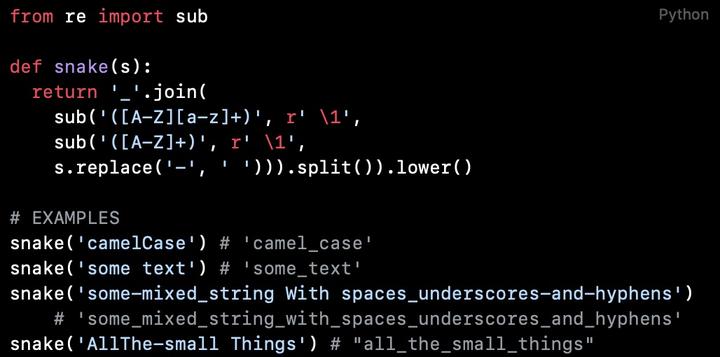 Python代码阅读（第21篇）：将变量名称转换为蛇式命名风格 - 知乎