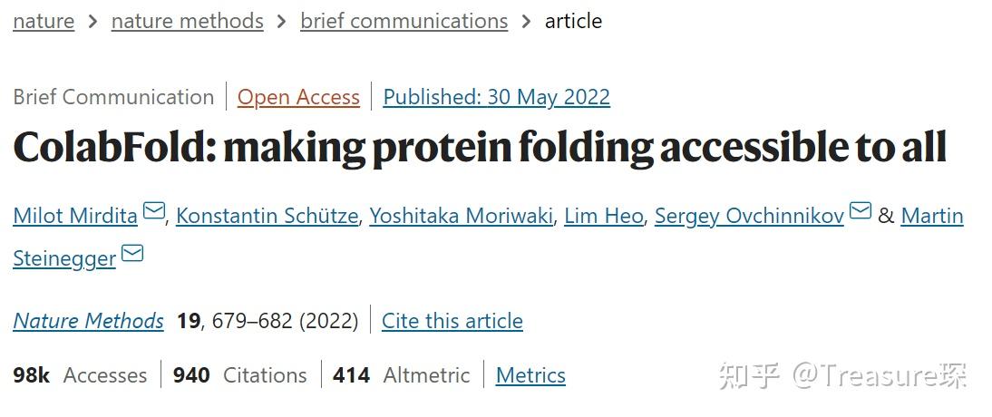一键使用AlphaFold2—基于ColabFold - 知乎