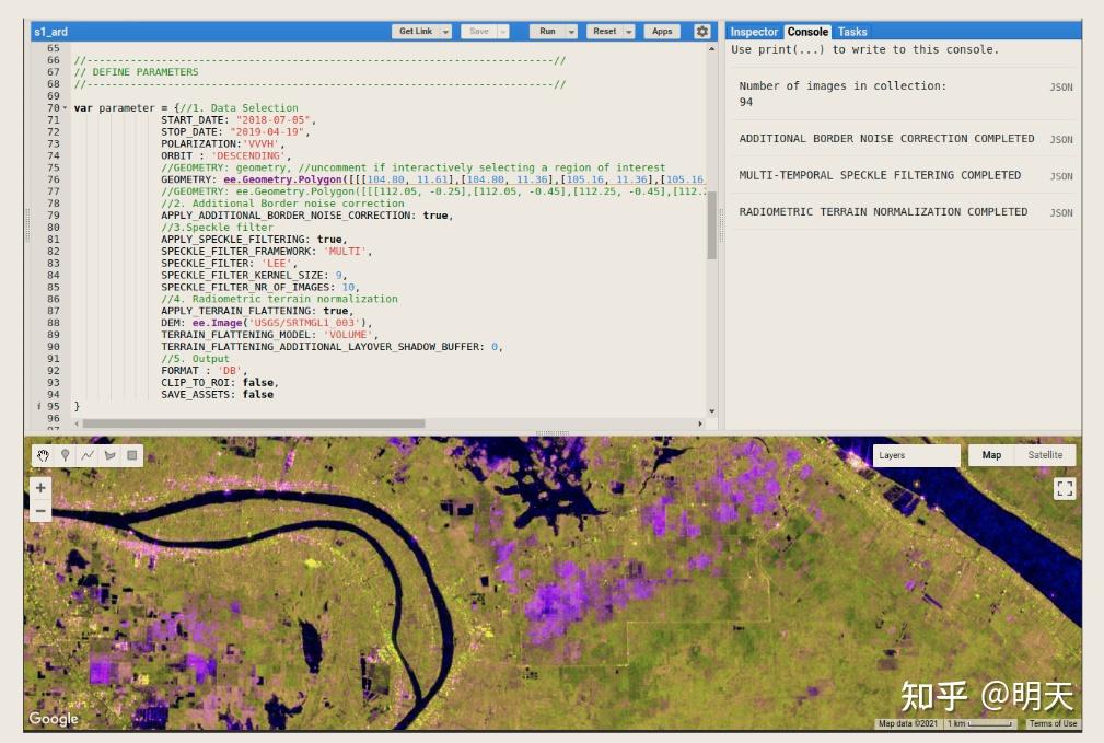 Sentinel-1 SAR Backscatter Analysis Ready Data Preparation in Google Earth Engine（译） - 知乎