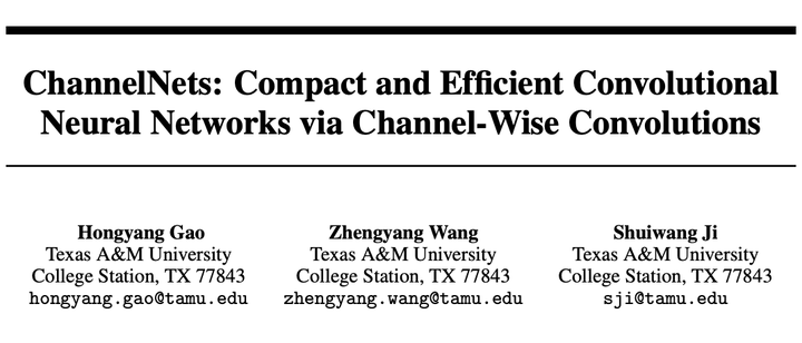 ChannelNets: 在channel维度进行卷积滑动 | NeurIPS 2018 - 知乎