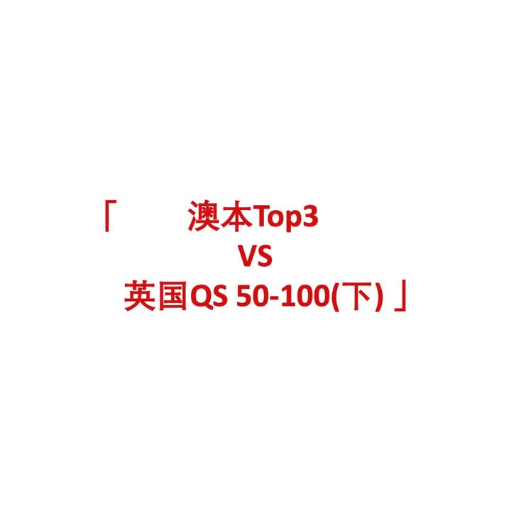 澳本Top3 VS 英国QS 50-100(下) - 知乎
