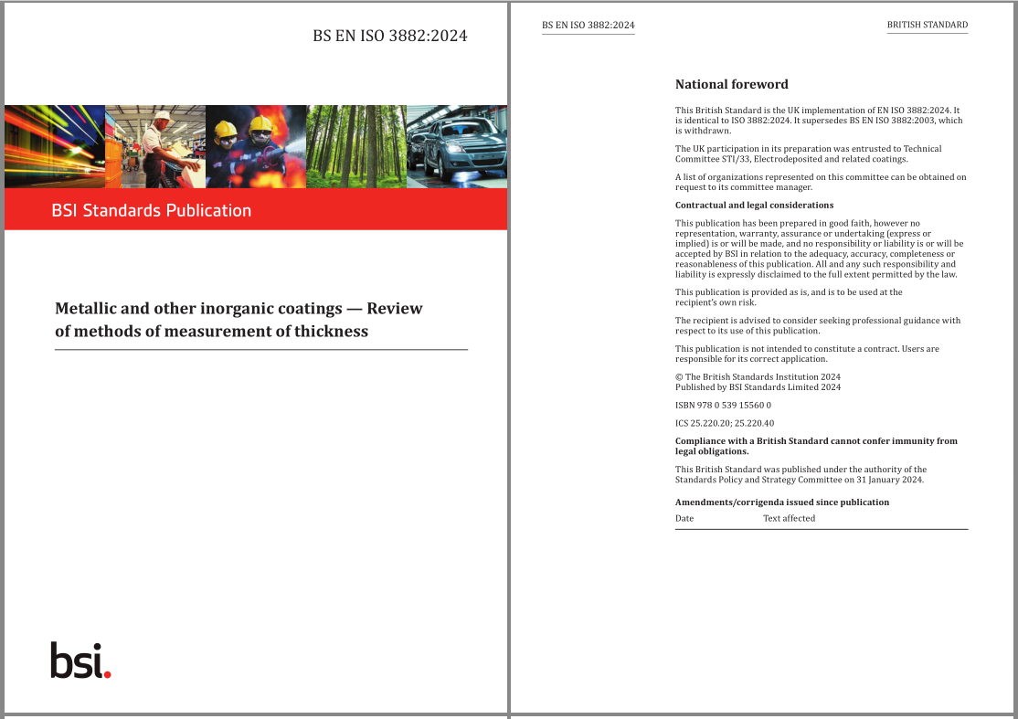 BS EN ISO 3882-2024【中文翻译+PDF原文】 金属及其他无机覆盖层 厚度测量方法综述 - 知乎