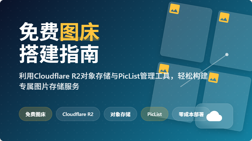 免费图床搭建指南：利用Cloudflare R2对象存储与PicList管理工具 - 知乎