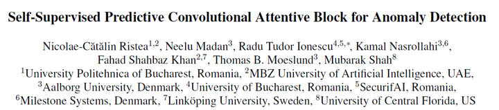 论文解读《Self-Supervised Predictive Convolutional Attentive Block for Anomaly Detection》 - 知乎