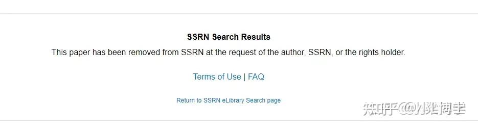 文章被收到SSRN上会对后续投稿有影响吗? - 知乎