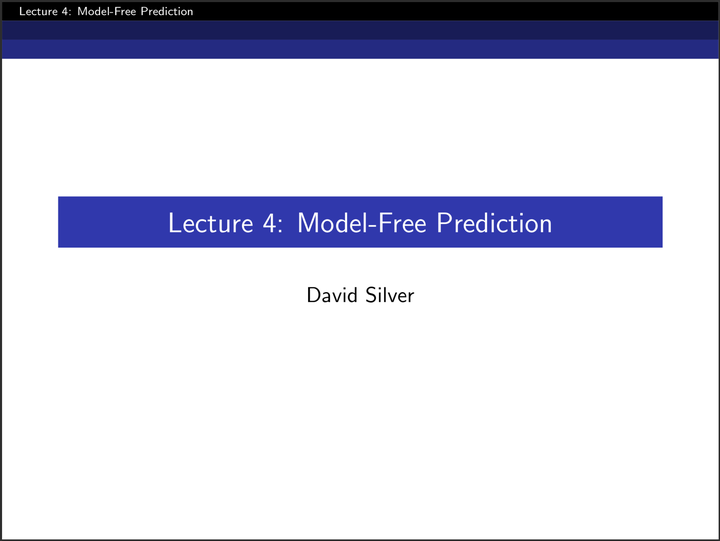 David Silver 增强学习——Lecture 4 不基于模型的预测 - 知乎