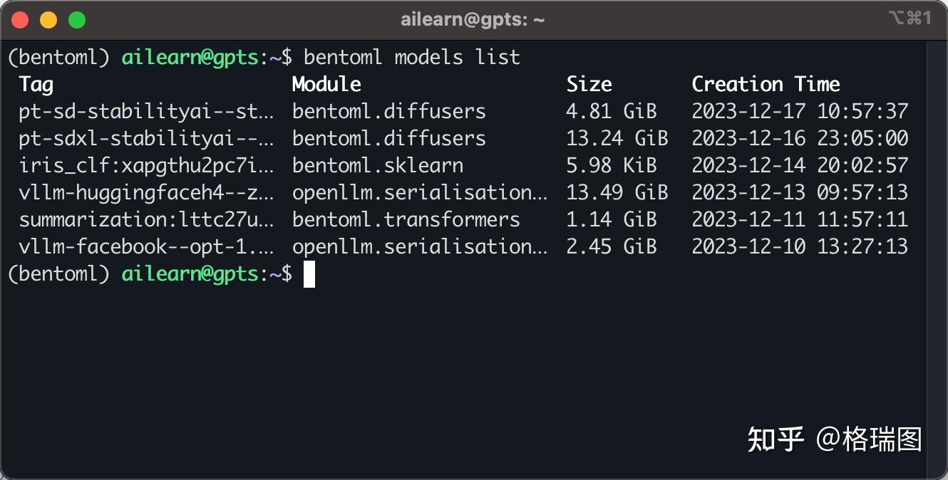 BentoML-0016-主要概念-01-模型-01 - 知乎