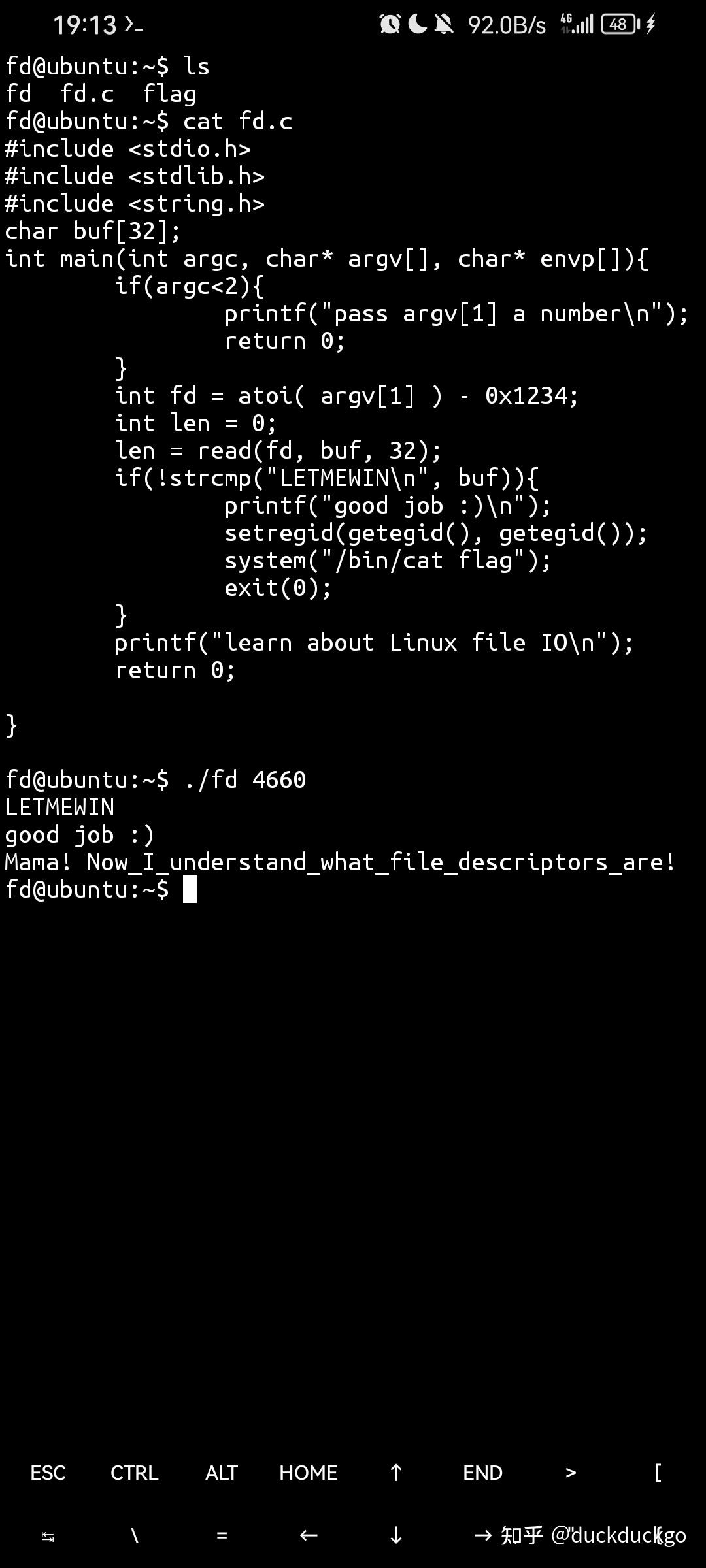 [ Termux | CTF | Pwn ] 在 pwnable 平台 Termux 环境下的 CTF Pwn 初体验 - 知乎