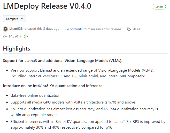[InternLM2]LMDeploy 量化部署 LLM&VLM 实践【书生·浦语大模型实战营第二期第五节笔记和作业】 - 知乎