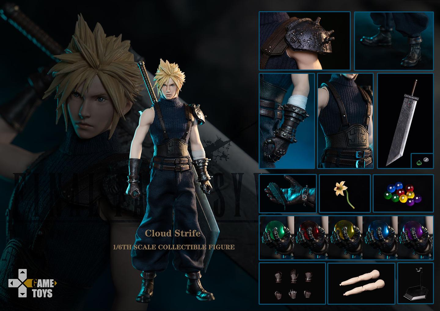 GAMETOYS《FF7》1/6克劳德：65cm的超大摩托车帅哭了！ - 知乎