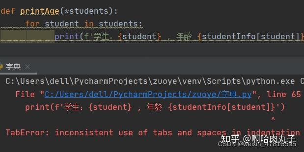 Pycharm出现【TabError: inconsistent use of tabs and spaces in indentation ...