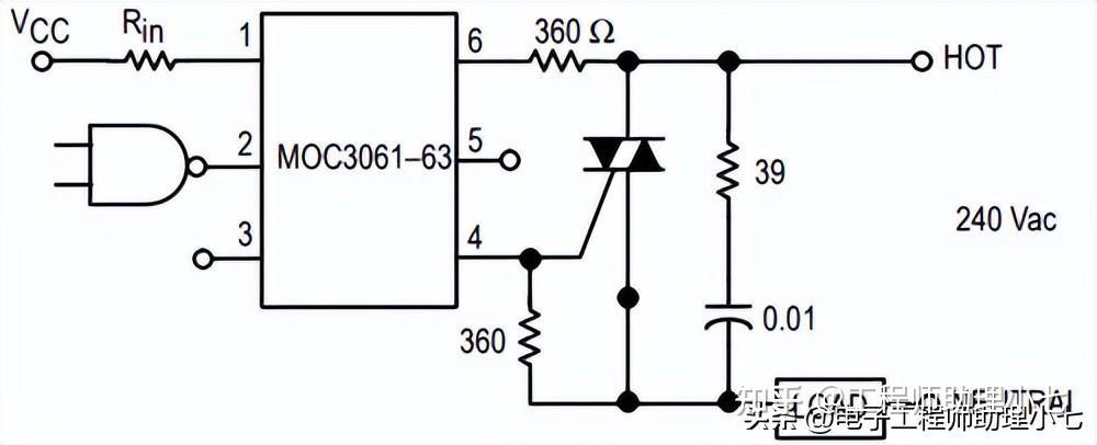 MOC3063 是什么?MOC3063光耦详细参数+应用电路，一文轻松搞定 - 知乎