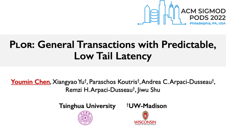 可预测的低尾延时事务 Plor: General Transactions with Predictable, Low Tail ...