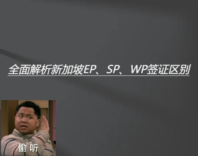 关于新加坡工作准证你知道多少？一文弄懂新加坡EP、SP、WP签证的区别 - 知乎