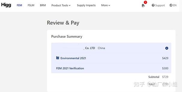 Higg Index的Higg FEM模块购买、自评、公布自评及验证 - 知乎