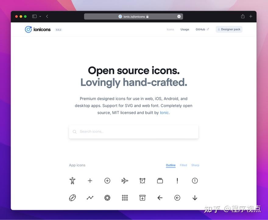 Ionicons图标库： 让网页栩栩生辉，Ionic Framework的经典之作，图标库新标杆！ - 知乎