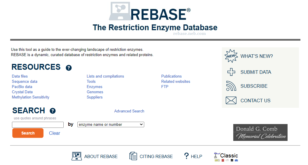 rebase：内切酶数据库 - 知乎