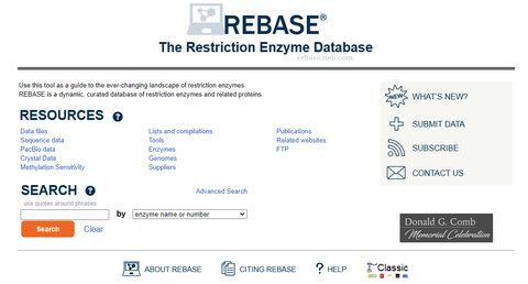 rebase：内切酶数据库 - 知乎