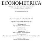 新刊速递 |《Econometrica》Volume 91, Issue 3 (May 2023) - 知乎