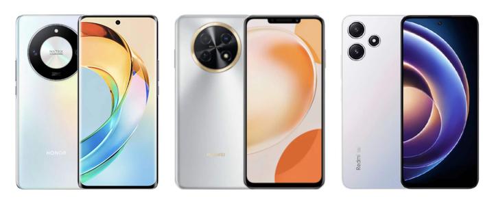 荣耀 X50「对比」华为 畅享60X「对比」Redmi Note12R - 知乎