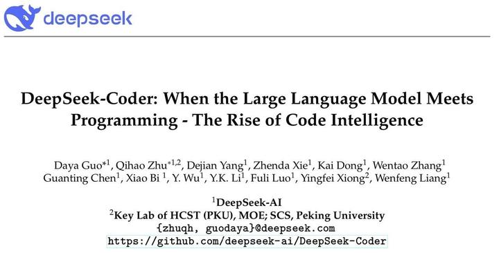 久等了，深度求索DeepSeek Coder技术报告发布 - 知乎