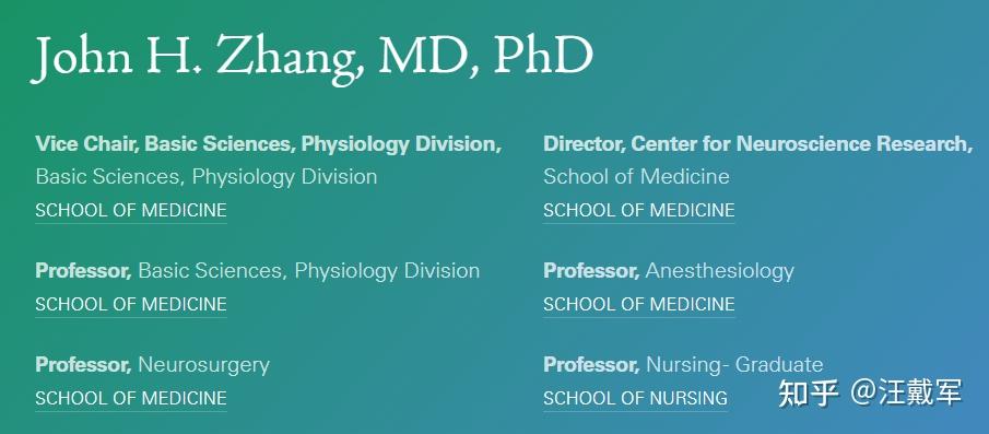 John H. Zhang, MD, PhD - 知乎