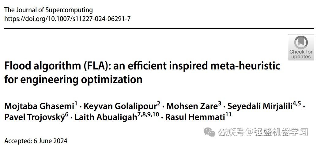洪水优化算法(FLA)-2024年SCI新算法-公式原理详解与性能测评 Matlab代码免费获取 - 知乎