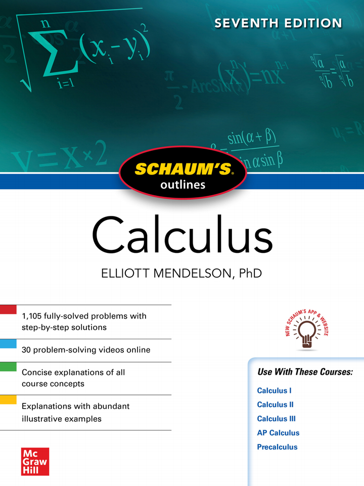 【教材】Schaums Outline of Calculus, 7th Edition - 知乎