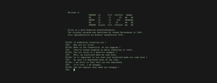 基于规则的聊天机器人 ELIZA - 知乎