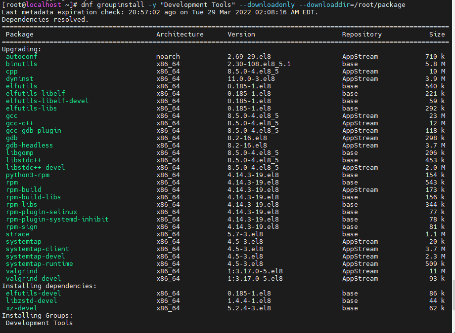 CentOS 8 中dnf管理器如何仅下载不安装软件 - 知乎