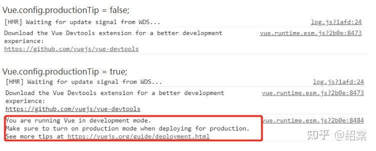 Vue.config.productionTip = false;不起作用是怎么回事？ - 知乎