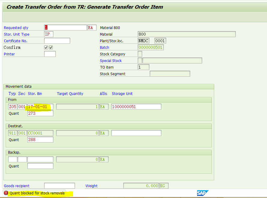 SAP WM初阶LS07冻结Quant - 知乎
